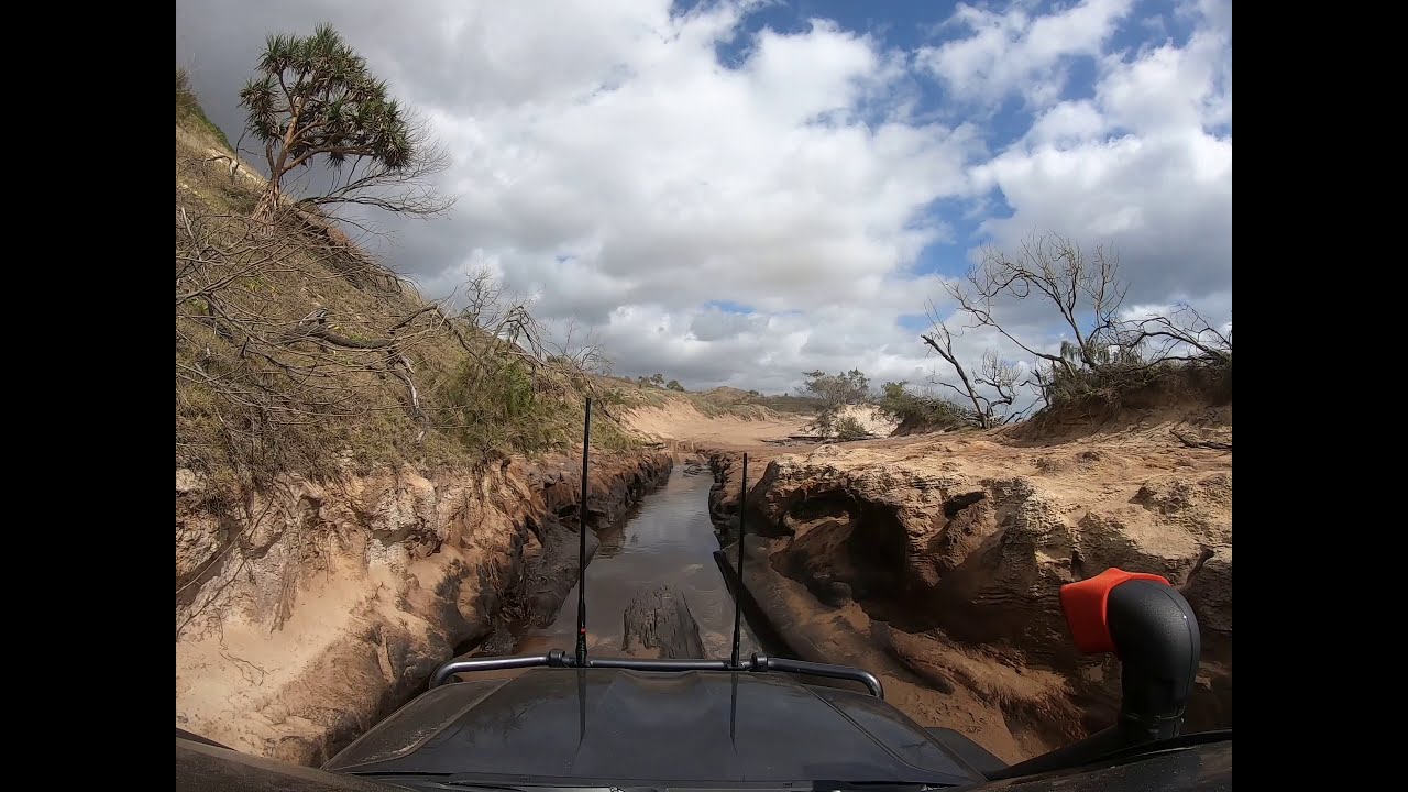 Ngkala rocks Fraser Island south to north - YouTube
