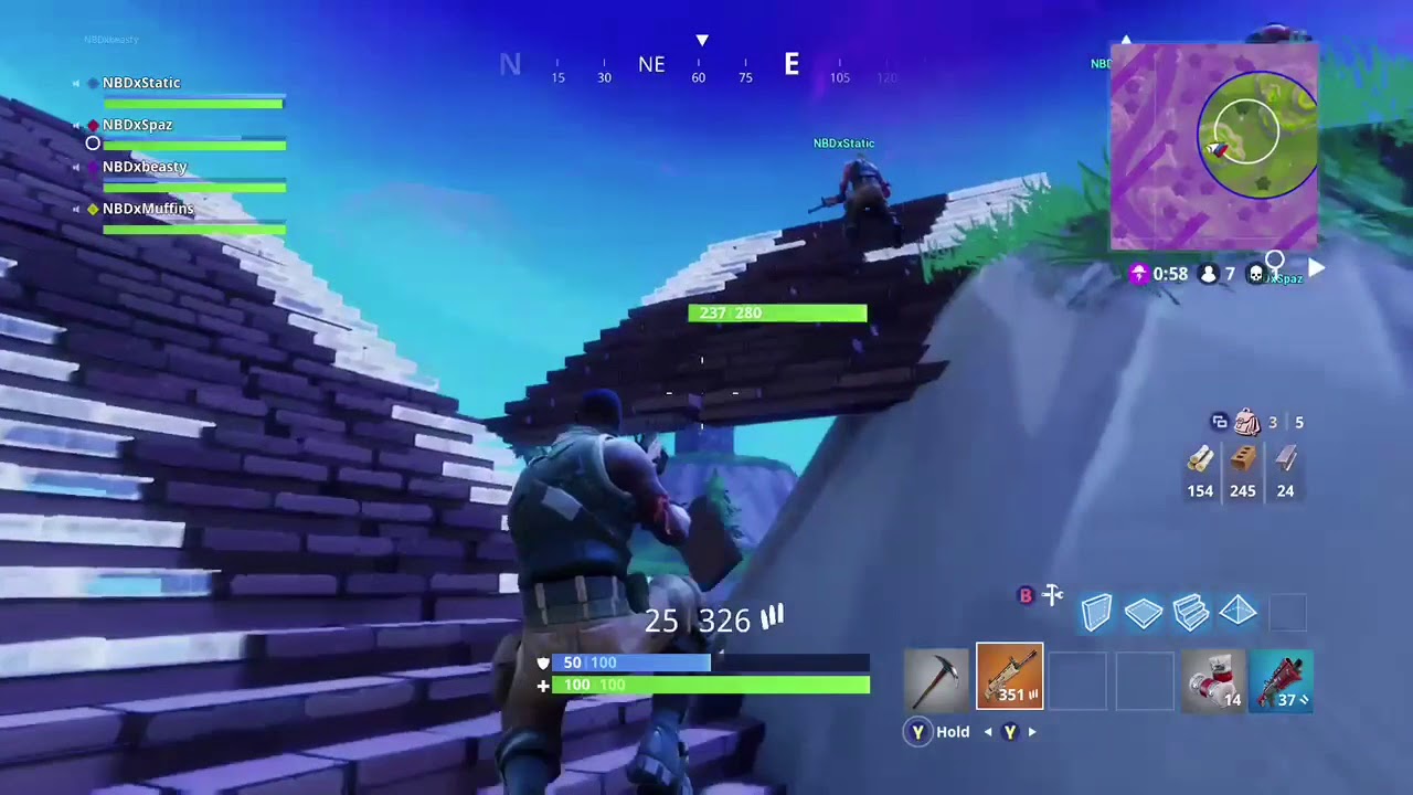 FORTNITE SQUAD DUB WITH STATIC SPAZ AND MUFFINS - YouTube