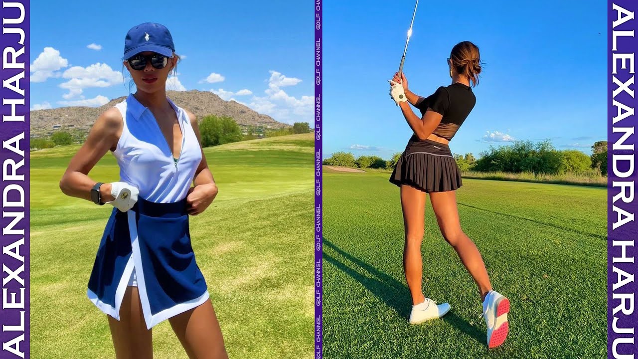 Watch What Happens When Alexandra Harju Tries Golf Swing... You Won't ...