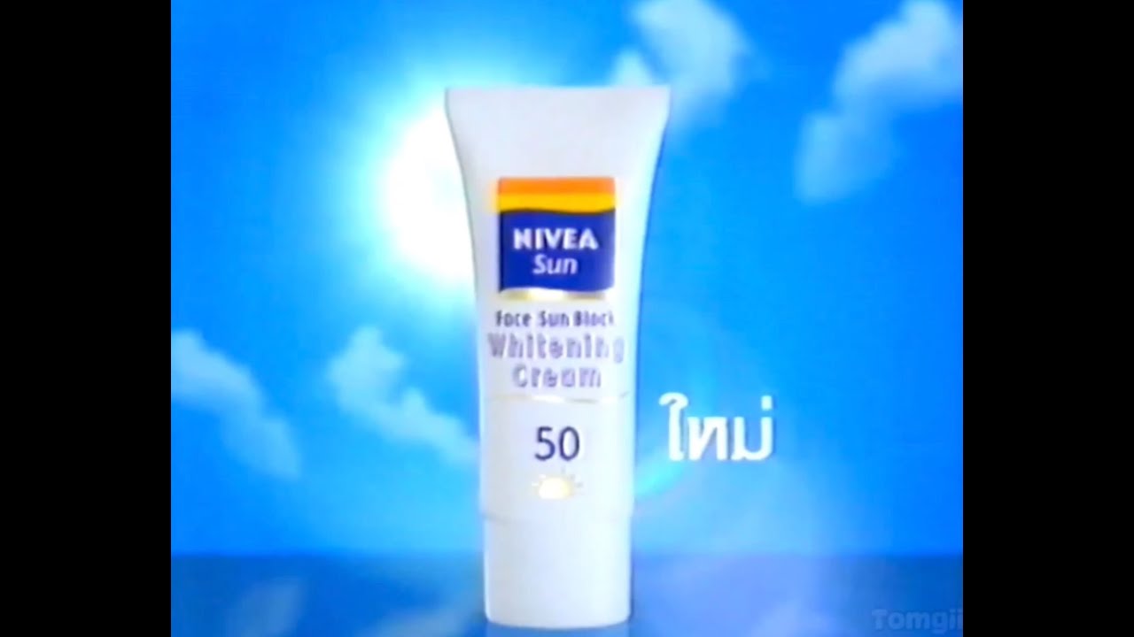Nivea Sun Face Sun Block Whitening Cream 15s - Thailand, 2004 - YouTube