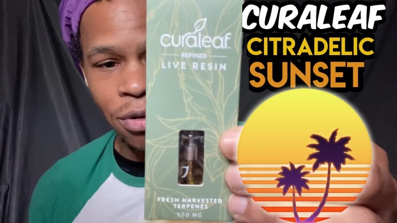 Curaleaf Live Resin Cart Citradelic Sunset Review - YouTube
