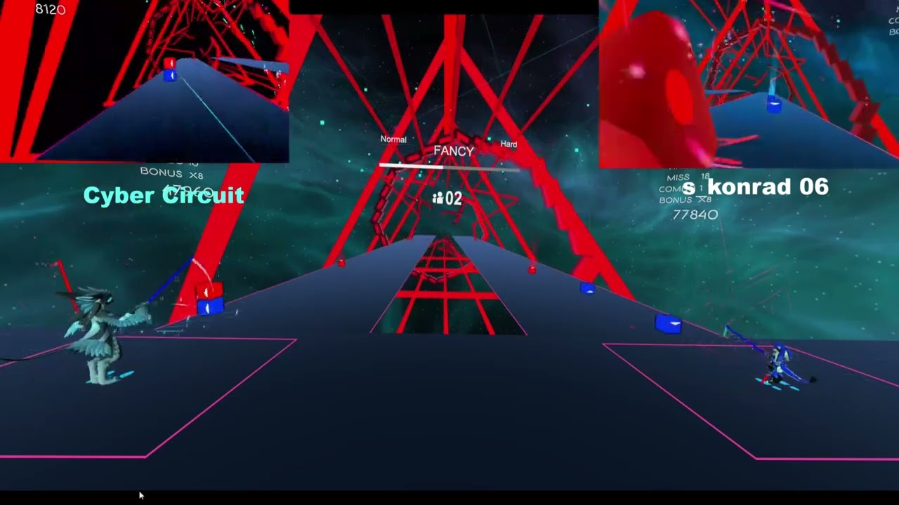 VR chat na VR - Beat Saber #5 - CO-OP with @Cyber Circuit - YouTube