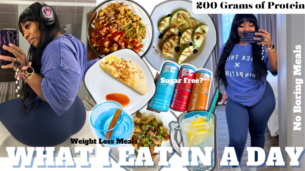 WHAT I EAT IN A DAY | 200 grams of Protein + Healthy Realistic Meals ...