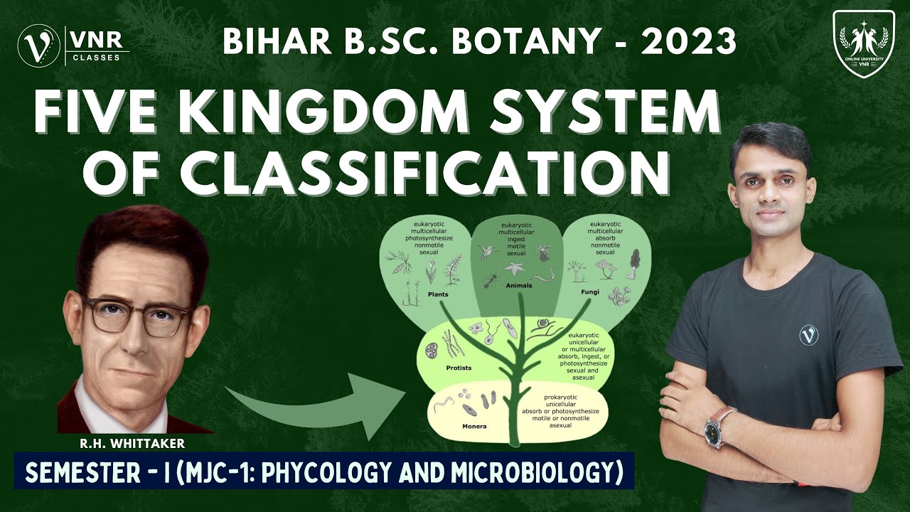 (3) FIVE KINGDOM SYSTEM OF CLASSIFICATION || #BIHAR B.Sc. #BOTANY 2023 ...