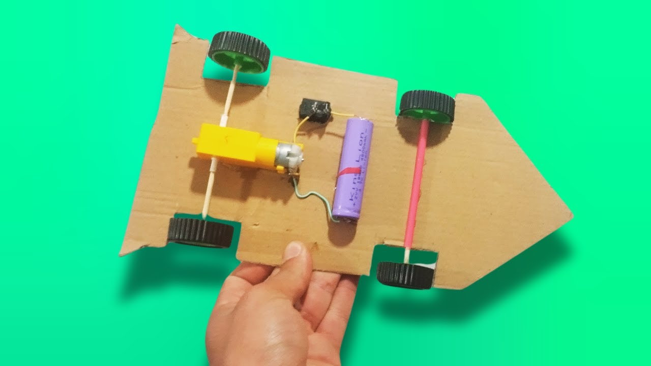 ow to Make a Mini Electric Car with Cardboard – DIY Project - YouTube