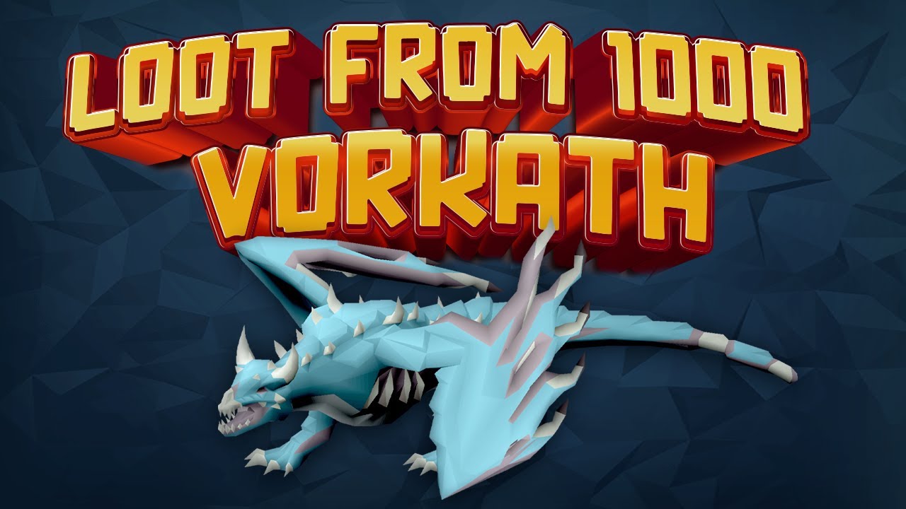 Loot From 1000 Vorkath - YouTube
