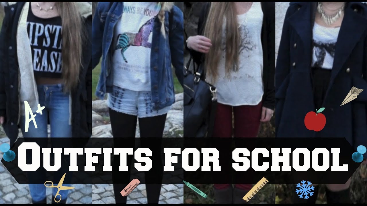 6 Outfit Ideas for School (ootw) - YouTube