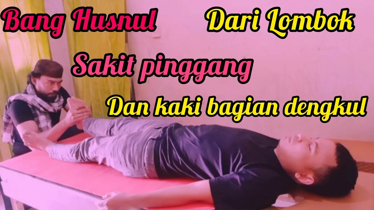 Sakit pinggang dan kaki di bagian dengkul - YouTube