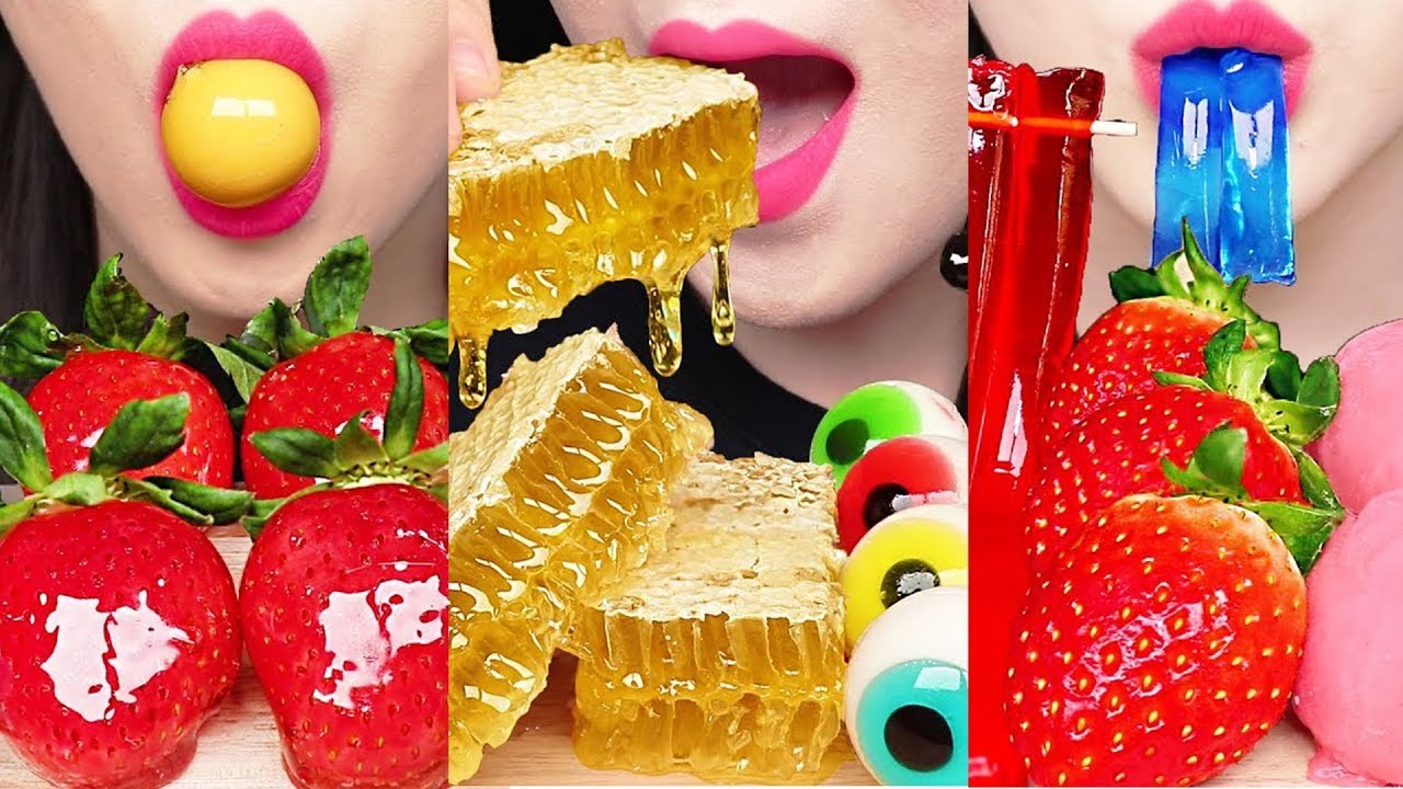 Best of Asmr eating compilation - Jane Asmr PART 64 - YouTube