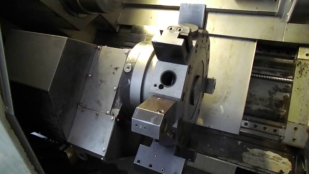 Two spindel Lathe TAKISAWA TMM 250 with Y axis - YouTube