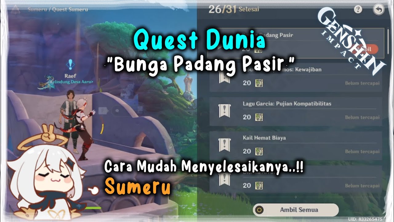 Bunga Padang Pasir, Cara menyelesaikan Quest Dunia ini. | Genshin ...