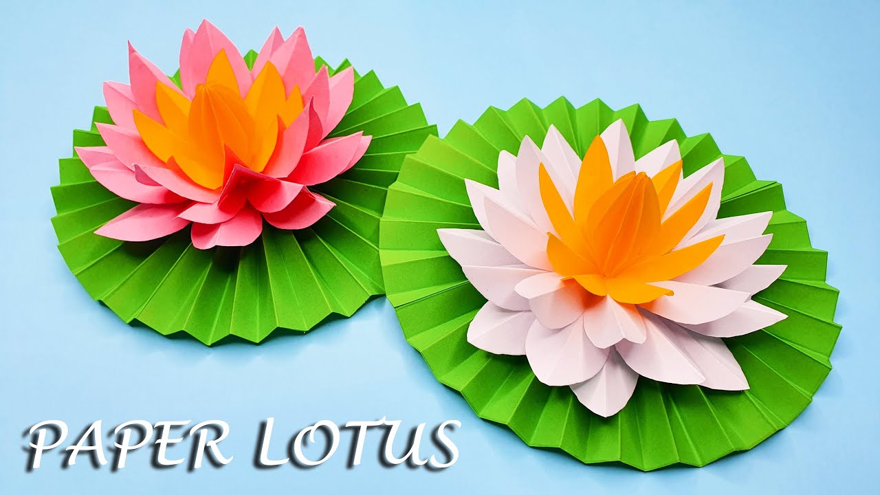 Make beautiful lotus flower from paper || Paper craft || Paper Plane ...
