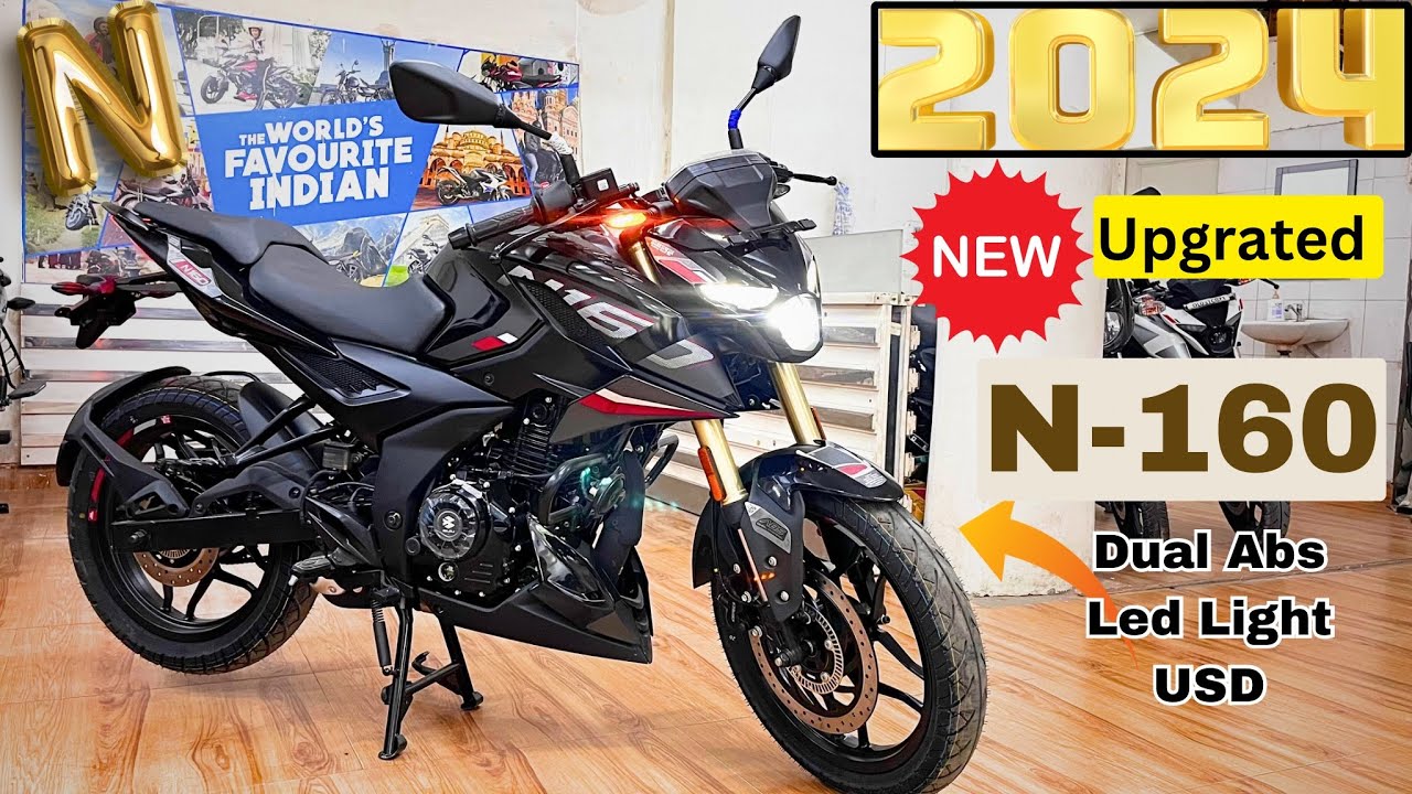 Pulsar N160 New Model 2024 USD Forks Led Light Dual Abs Price Mileage ...