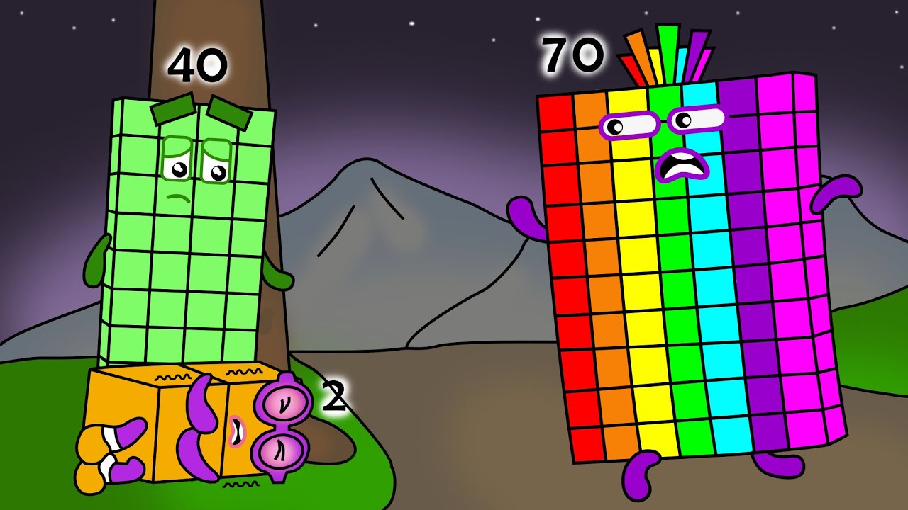 Numberblocks 2 fell weak after climbing - Numberblocks Fanmade Coloring ...