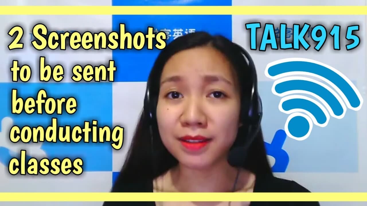 TALK915 // 2 Screenshots to be sent before conducting classes - YouTube