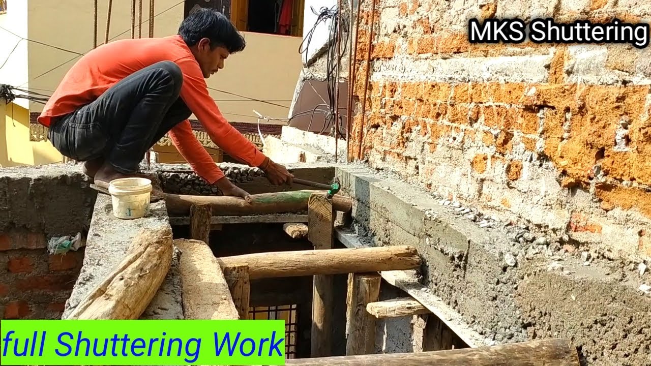 10×4 Full Shuttering Work | Slab Shuttering Work | Centering Work ...