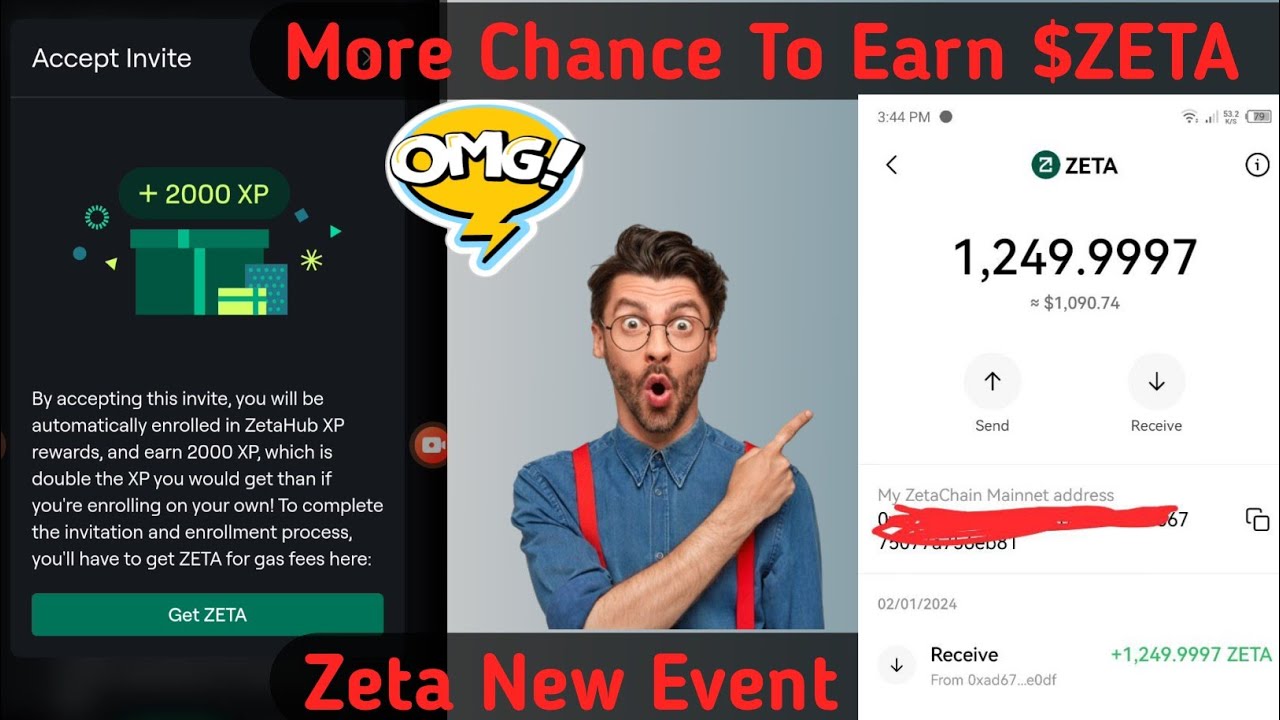 Earn 2000 XP Airdrop and Convert to $ZETA Tokens || ZETA Airdrop ...