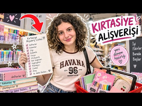 KIRTASİYE ALIŞVERİŞ VLOG!! ESMANUR NELER ALDI!?