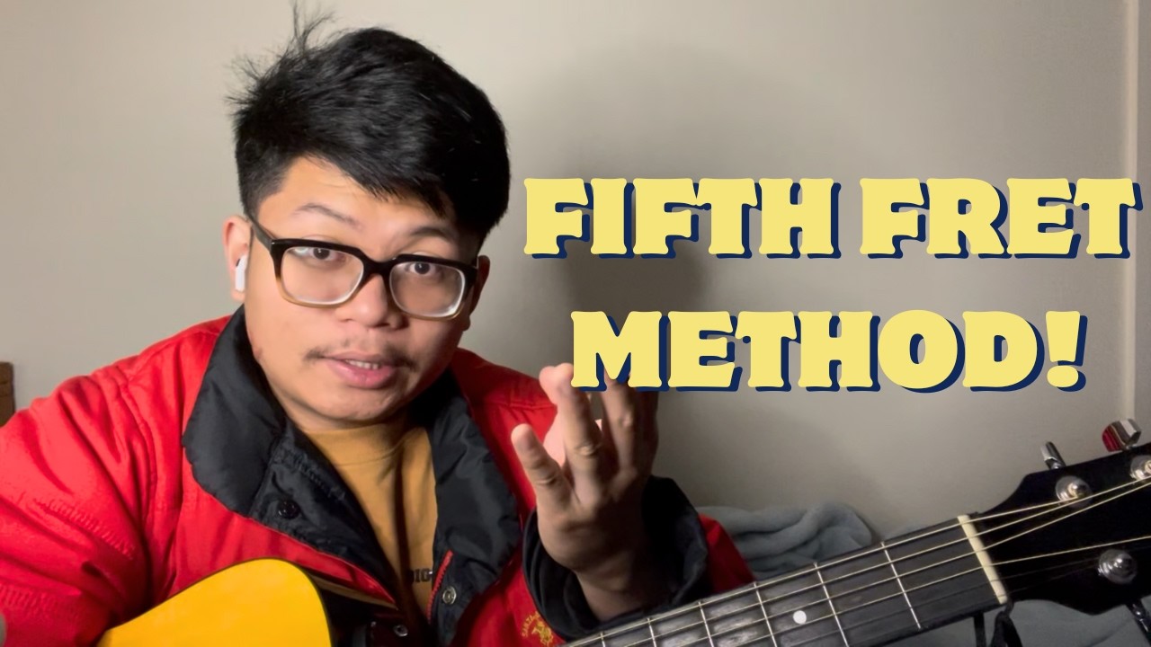 How to TUNE your guitar with the FIFTH FRET METHOD! - YouTube