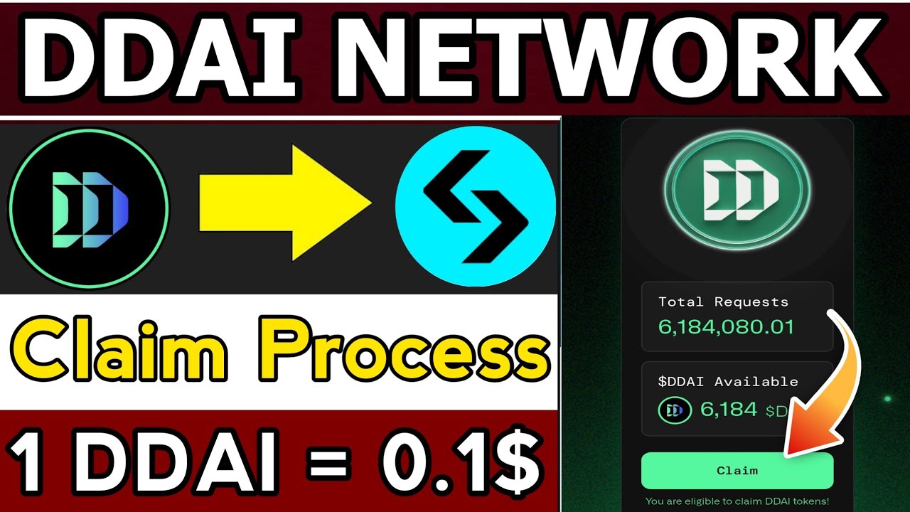 ddai Network Airdrop Token Claim process || ddai Airdrop Claim || ddai Network listing date ...