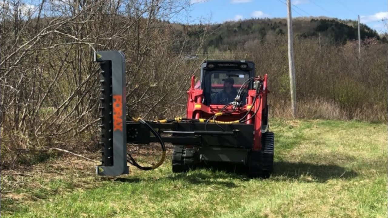 FORAX Swing-Arm Mulcher - YouTube