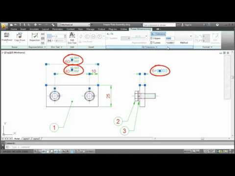 AutoCAD Mechanical 2013 - What's New - Improved Power Dimension In ...