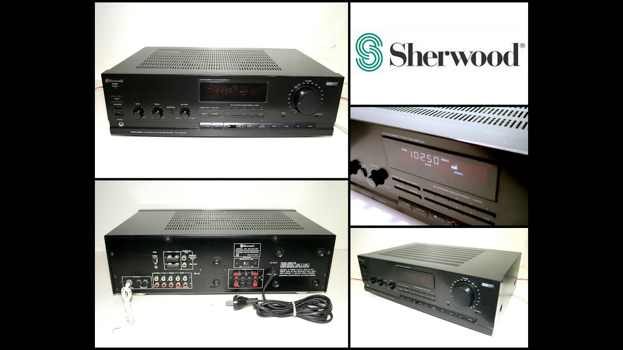 Sherwood RX-4100 AM FM Stereo Receiver Amplifier (2 x 60W) - YouTube