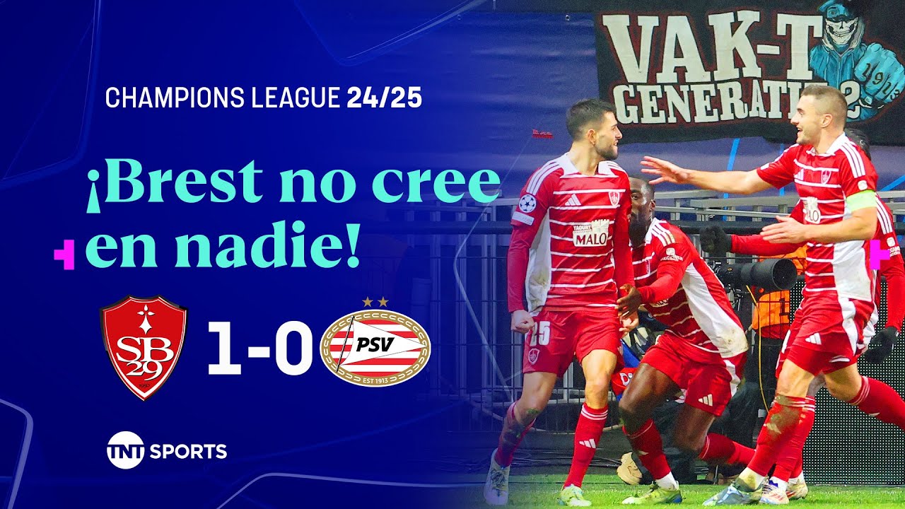 RESUMEN: BREST 1-0 PSV I JORNADA 6 | FASE DE LIGA | UEFA CHAMPIONS LEAGUE - YouTube