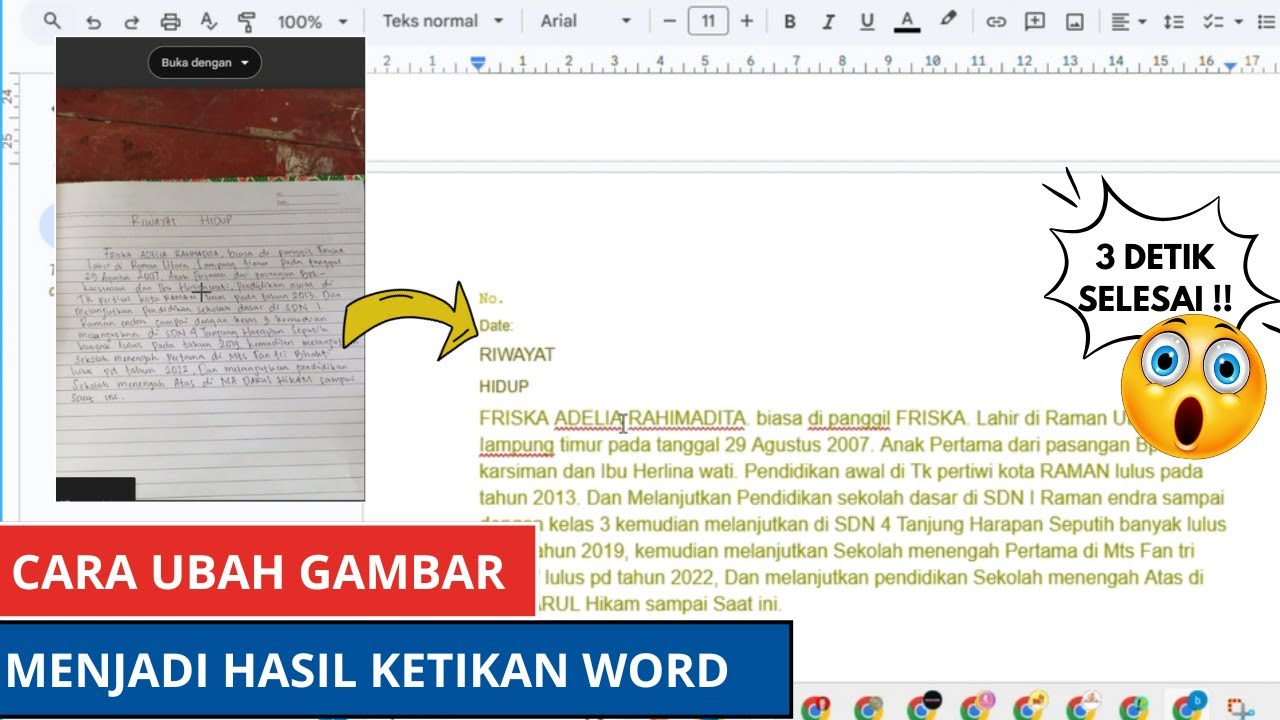 Cara Mengubah Gambar Menjadi Hasil Ketikan Microsoft Word - YouTube