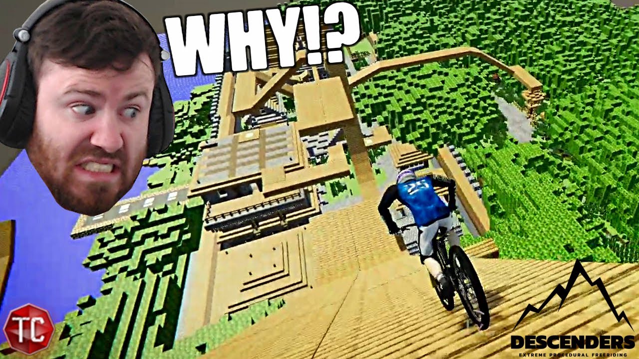 I BEAT The HARDEST MAP I've Played in DESCENDERS! (Minecraft Parkour ...