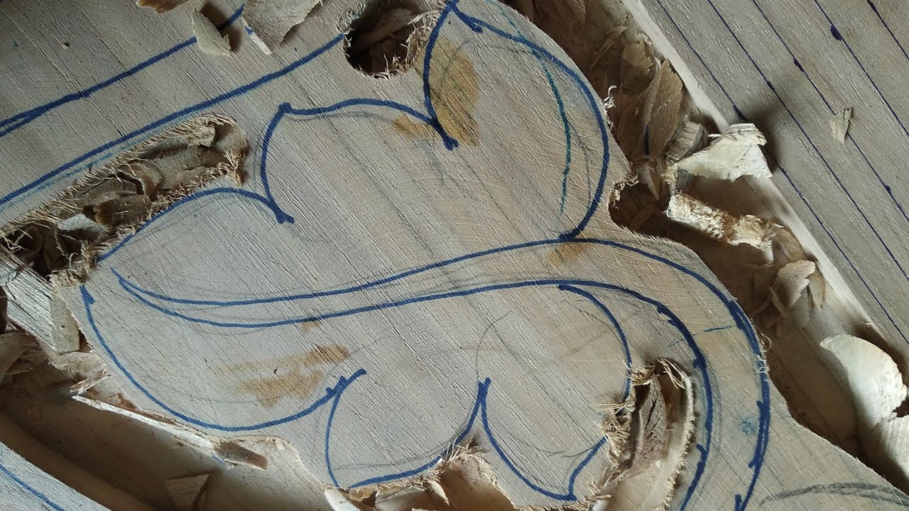 Wood carving learning tutorial from beginners how to leaf carving - YouTube