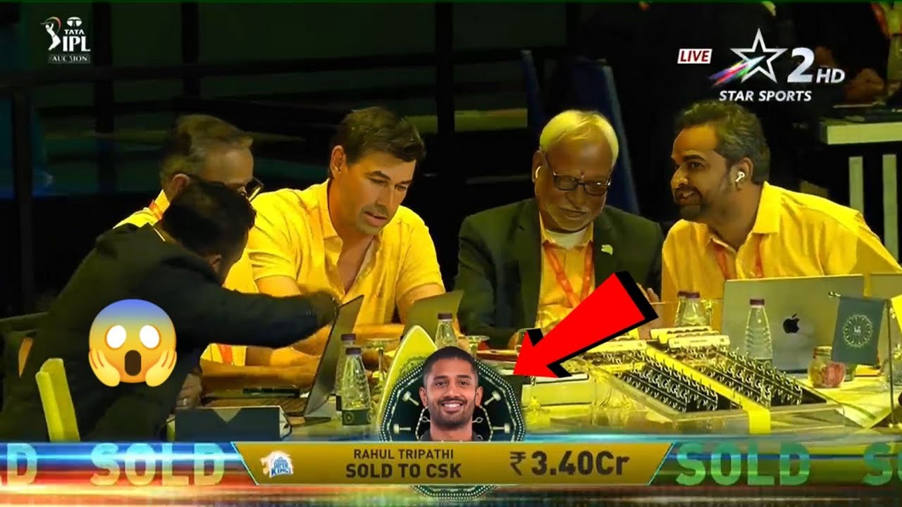 Rahul Tripathi Sold CSK 😱| CSK New Dengerous Batsman || - YouTube