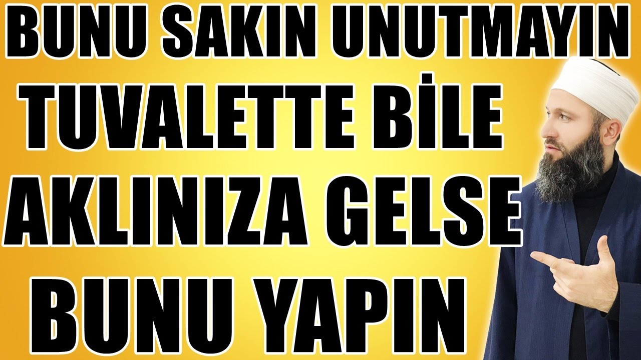 BUNLARI SAKIN UNUTMAYIN ALLAH C.C. HZ. MUSA'YA ÖĞRETTİ! Hüseyin ÇEVİK ...