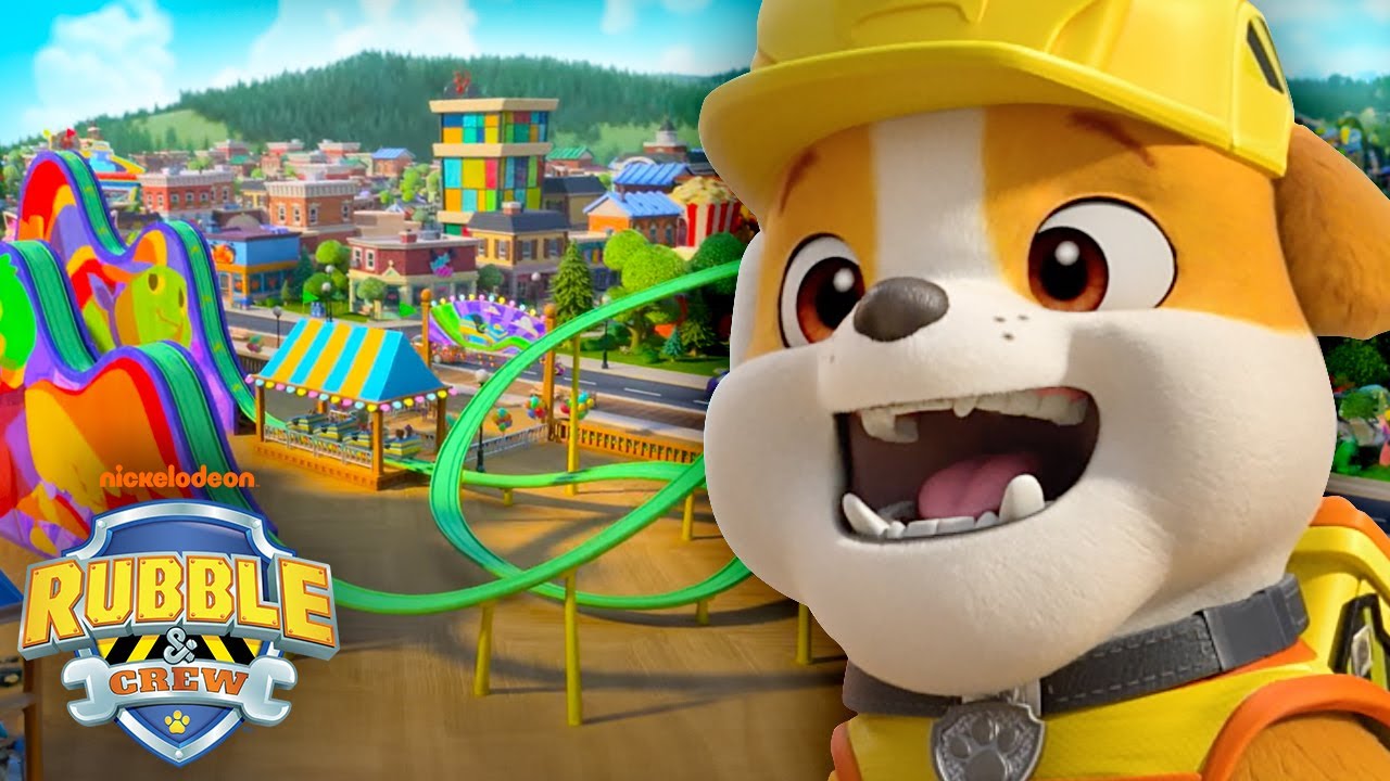 Rubble Builds an AMAZING Roller Coaster! w/ Charger, Wheeler & Mix 🎢 ...