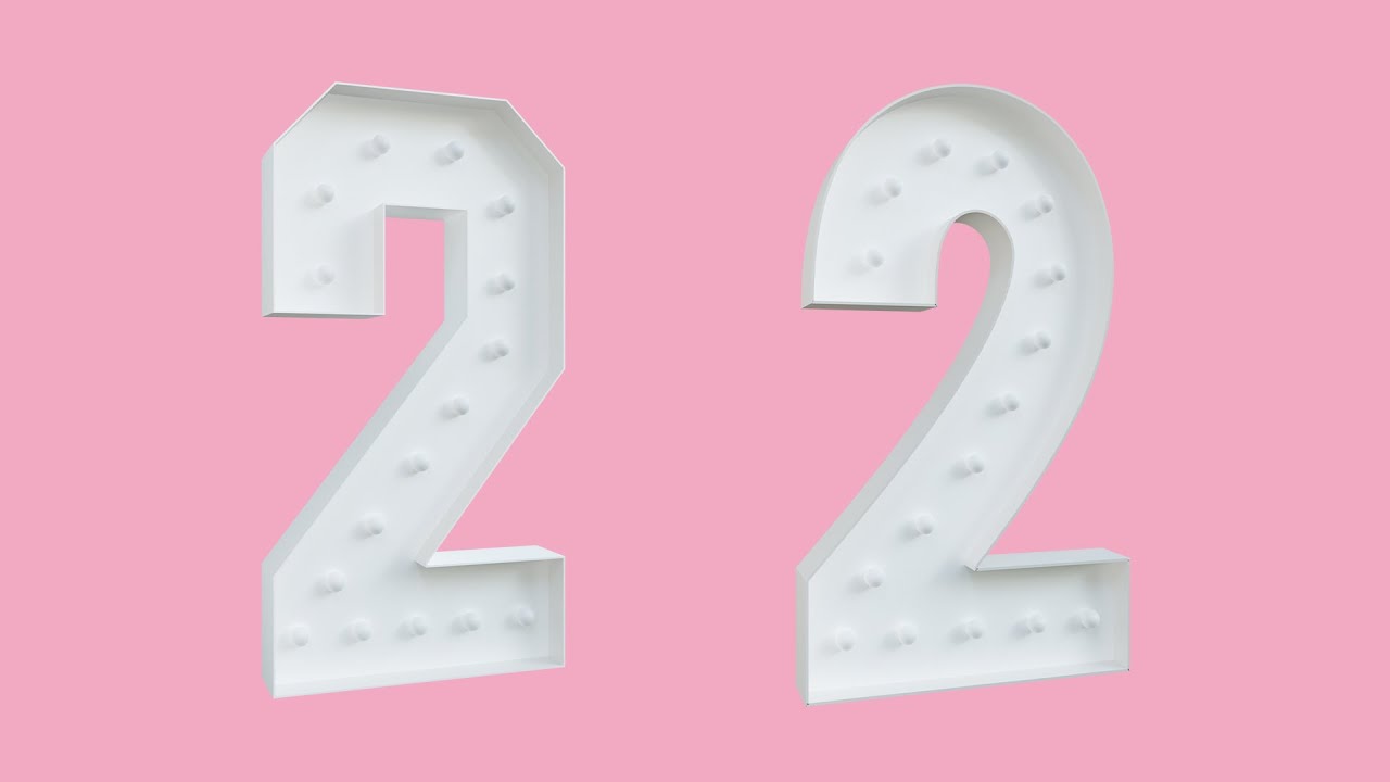 Marquee Number 2 DIY Tutorial - YouTube
