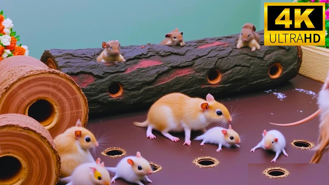 Cat TV 😺Mouse and Hide and Seek – Real Mice Maze Challenge | Perfect ...