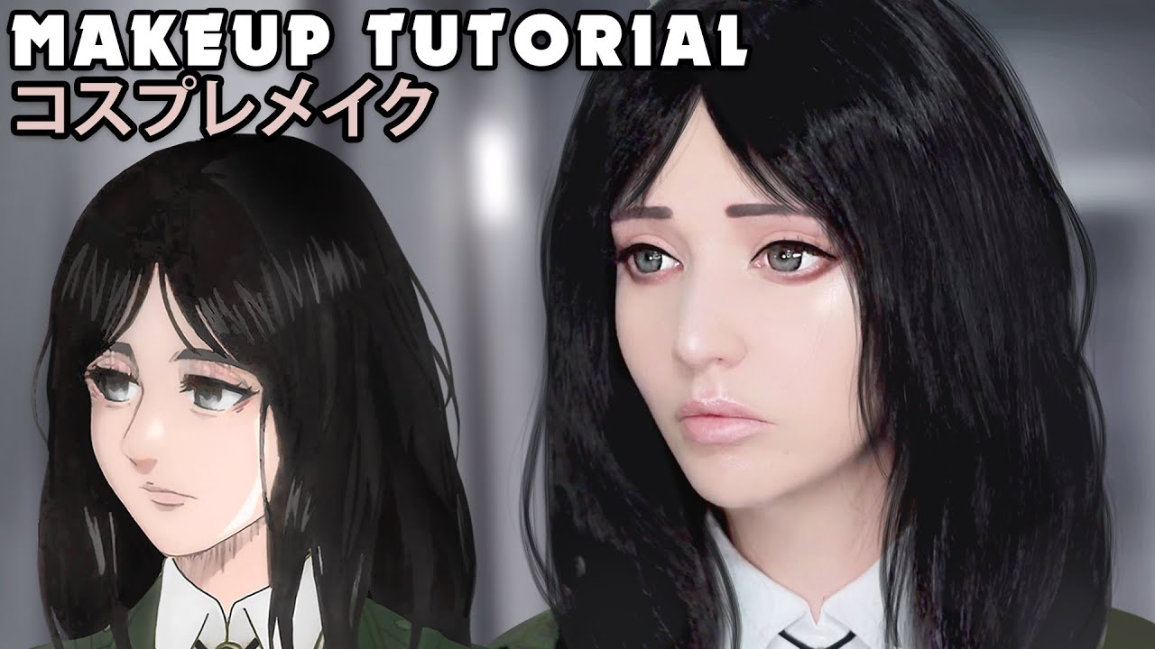 Pieck Cosplay Makeup Tutorial Attack on Titan 進撃の巨人 ☆ - YouTube