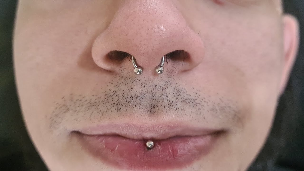 Septo piercing - YouTube