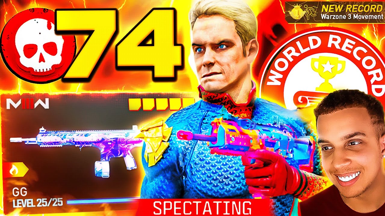 SPECTATING SOLO 74 KILLS RECORD GAME IN WARZONE 3! 🤯 (META LOADOUT ...