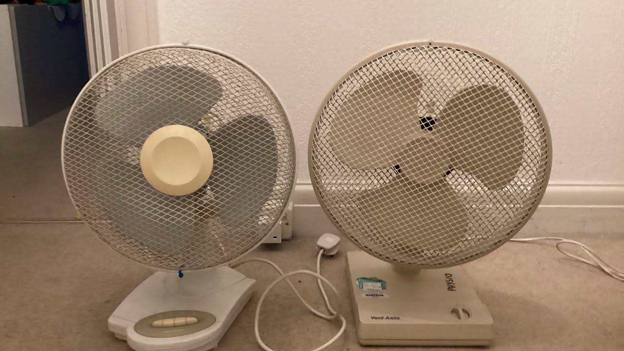 Goldair 12” desk fan vs the vent axia desk fan 12” - YouTube