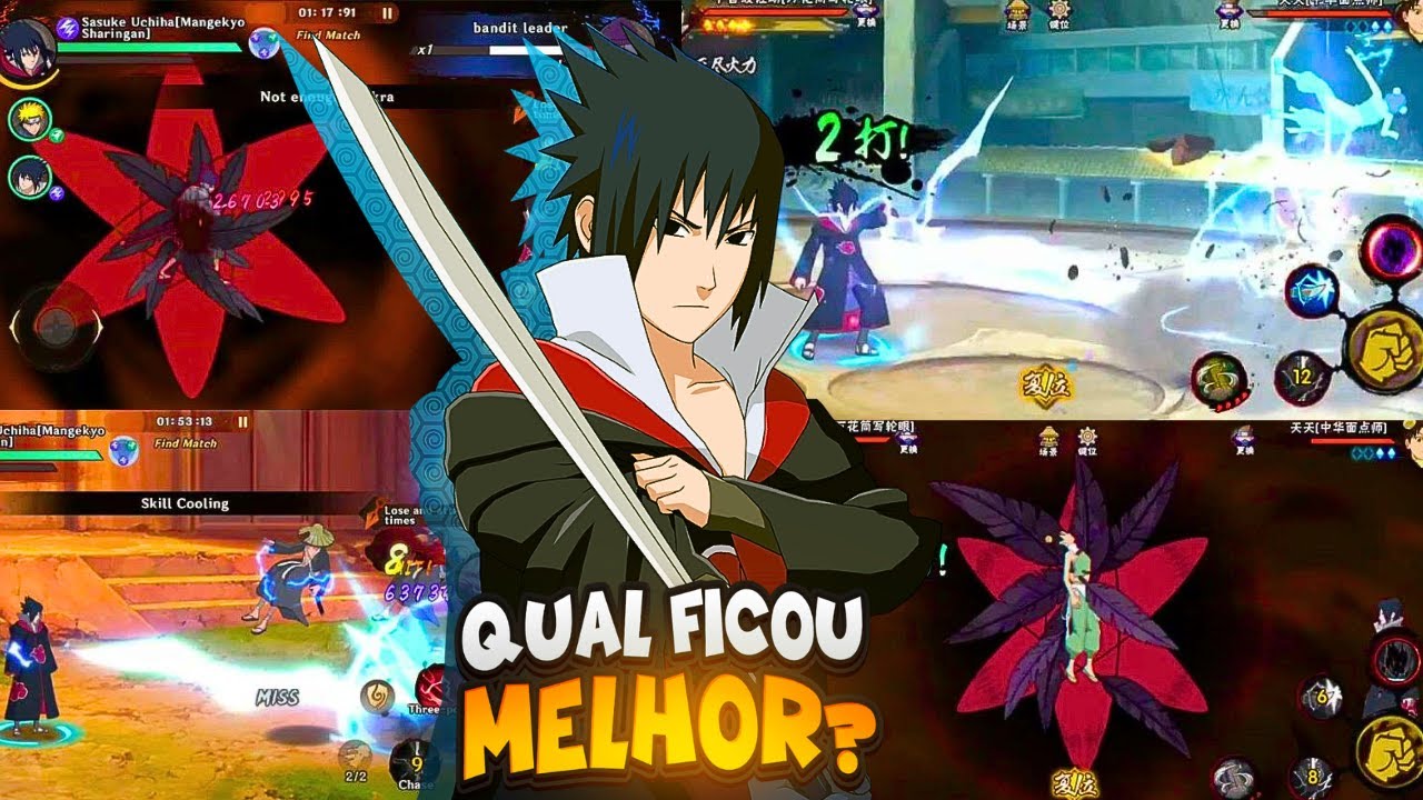 SASUKE [AKATSUKI] SKILLS NARUTO MOBILE VS BATTLE OF SHADOW GAMEPLAY ...