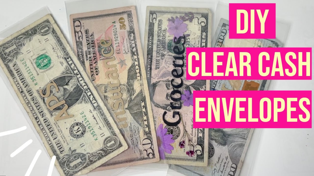 How to make CLEAR CASH envelopes | PLAN BUDGET SAVE - YouTube