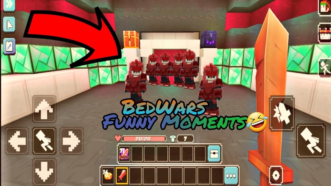 Funny Moments In Bed Wars Blockman Go Youtube