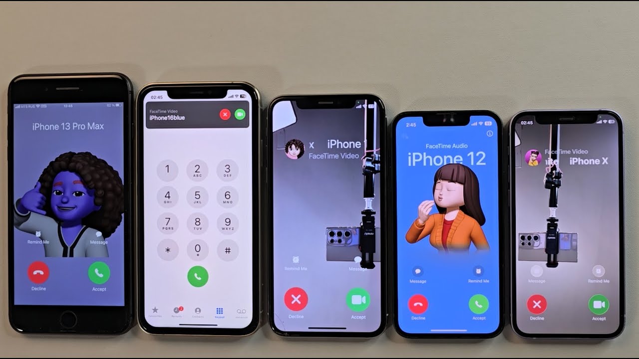 FaceTime Incoming call & Outgoing call iPhone8plus iPhone16pro iPhoneX ...