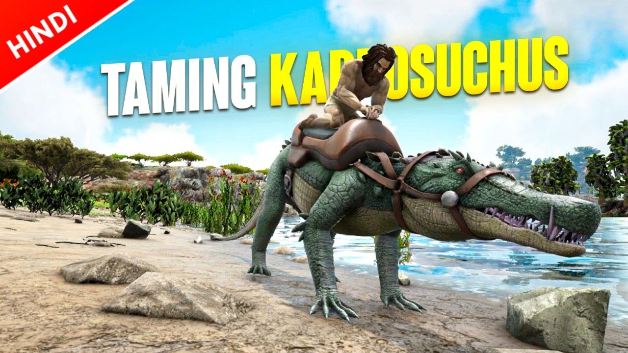 Ark Survival Evolved Mobile : Taming Kaprosuchus With Viper | Ep 52 ...