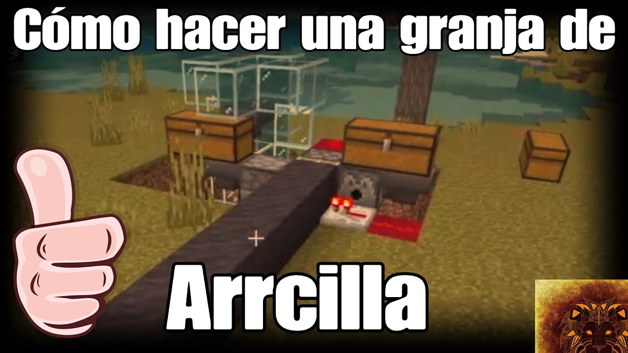Como hacer una granja de arcilla para minecraft - YouTube