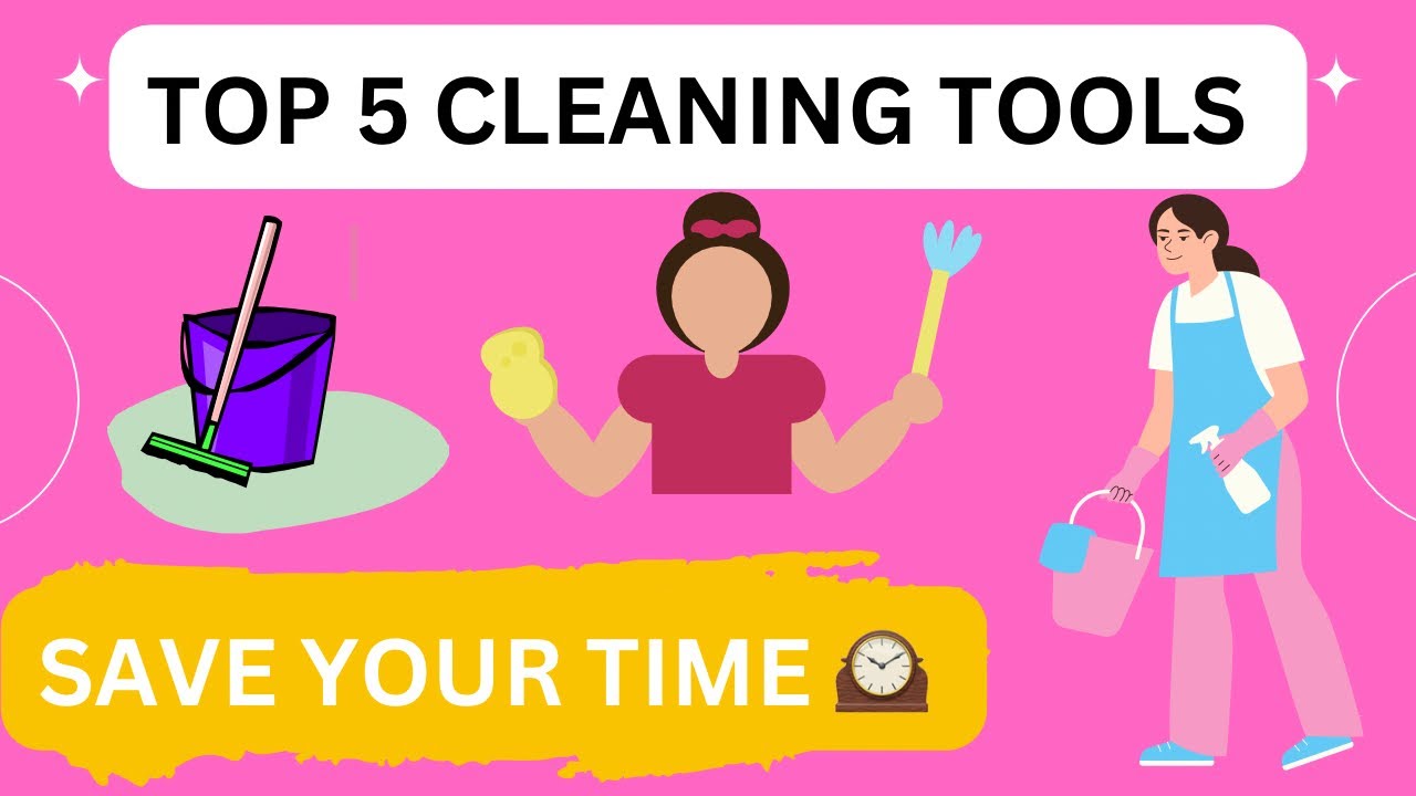 Top 5 Cleaning Tools That Will Save You SO Much Time! - YouTube