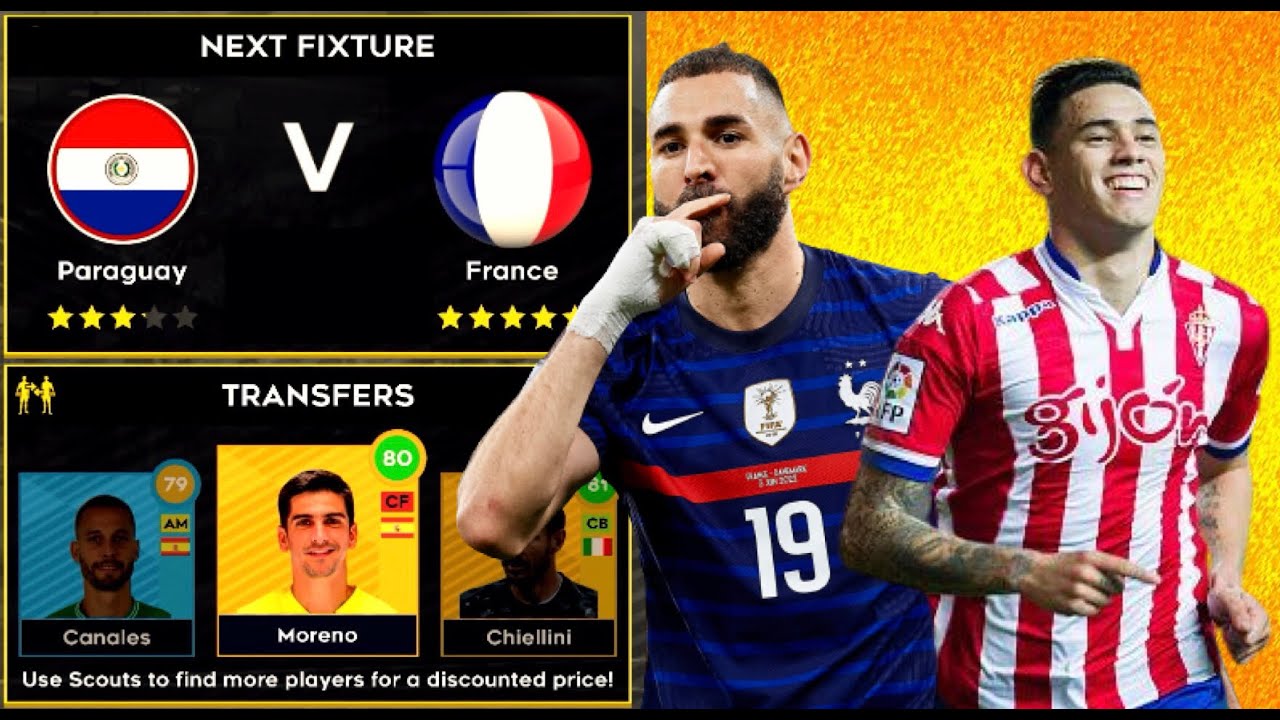 DLS 22 | Paraguay 🇵🇾 [1 Vs 1] 🇫🇷 France | Dream League Soccer 2022 ...