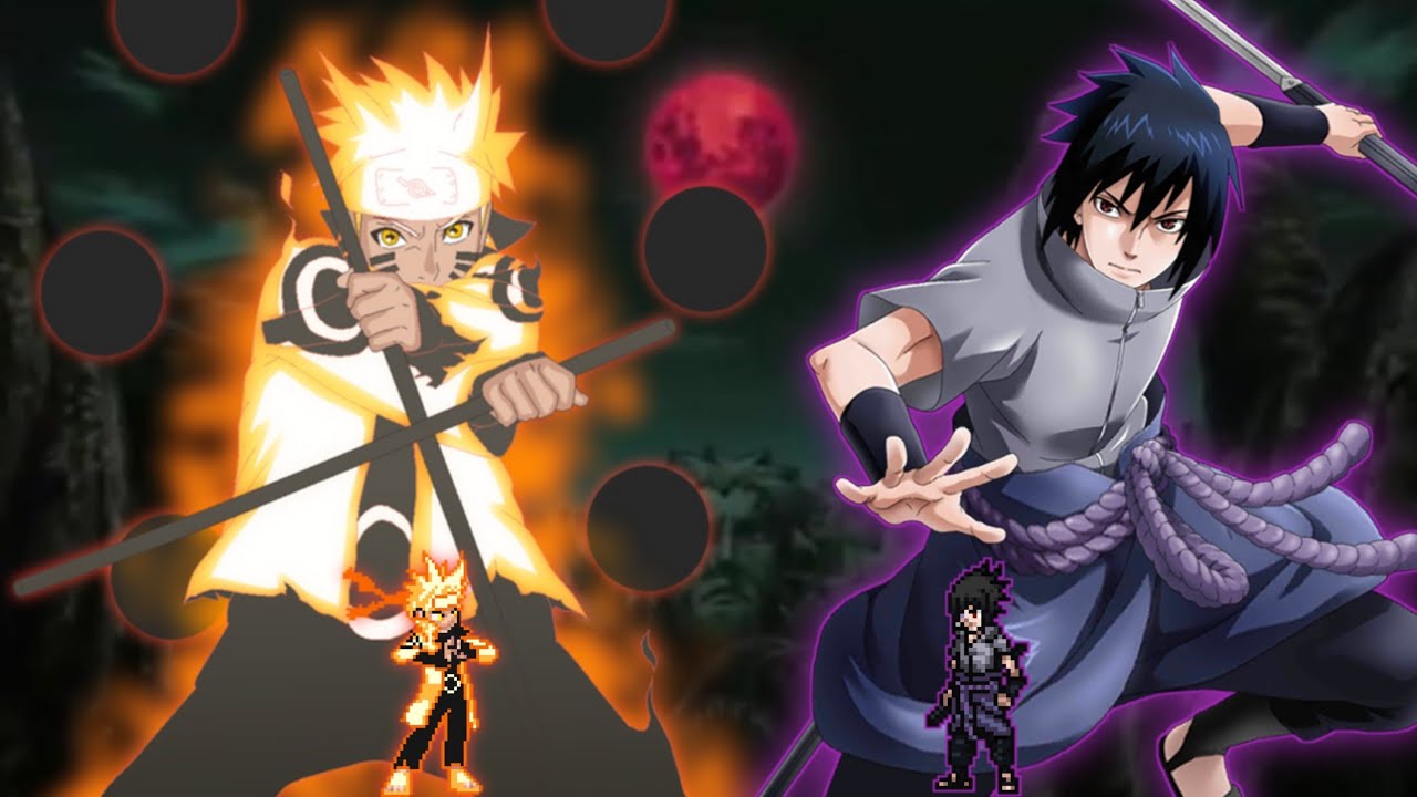 Naruto Rikudou V2 OP Buff VS Sasuke Rinnegan V3 OP in Jump Force Mugen ...