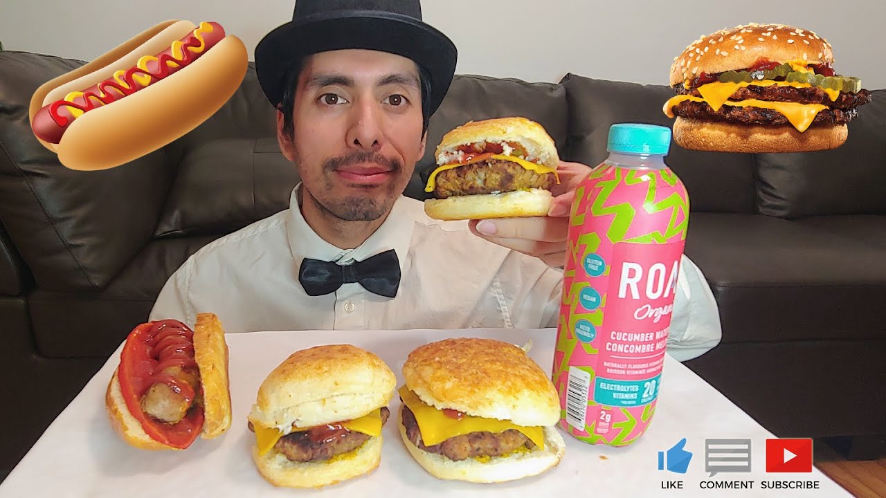 FANCY FAST FOOD: CRUNCHY BISCUIT CHEESEBURGERS AND ROASTED PEPPER ...